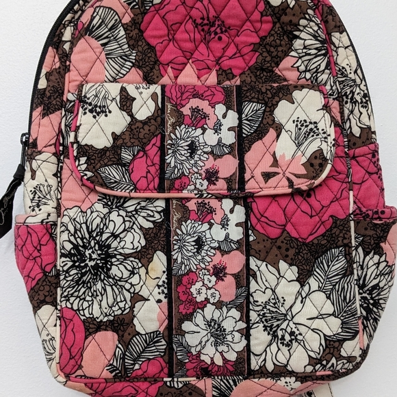 Vera Bradley | Bags | Vera Bradley Retired Mocha Rouge Floral Quilted ...